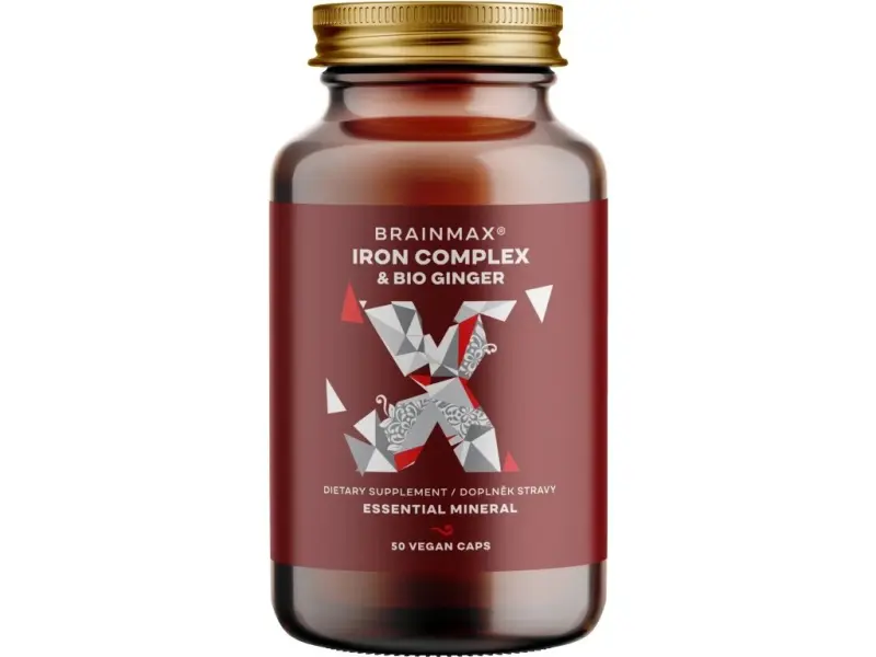 Iron Complex 50 cps BrainMax l Dobře vstřebatelné železo bez zažívacích ...